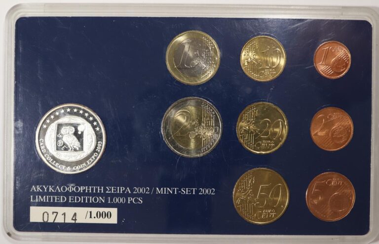 2002 ΑΚΥΚΛΟΦΟΡΗΤΗ ΣΕΙΡΑ ΕΥΡΩ + ΑΣΗΜΕΝΙΟ ΜΕΤΑΛΛΙΟ ΜΙΝΤ/SET - Monaco ...