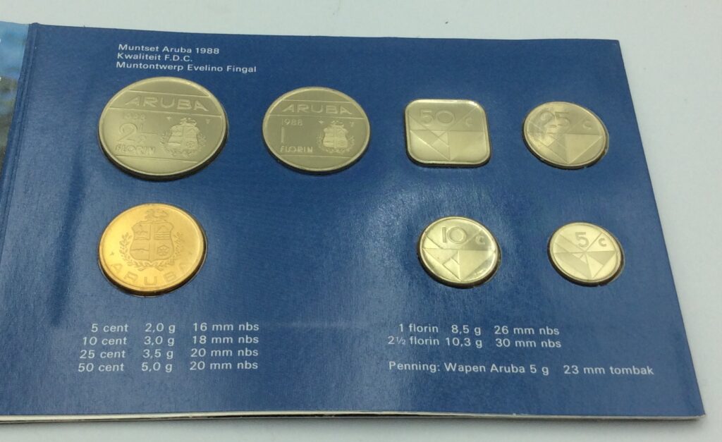 Aruba 1988 Set Coin + 1 Aruba Token - Monaco Antique Store